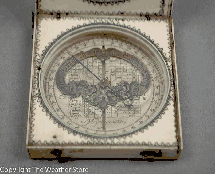 17th C. Dieppe Magnetic Azimuth Sundial – The Weather Store