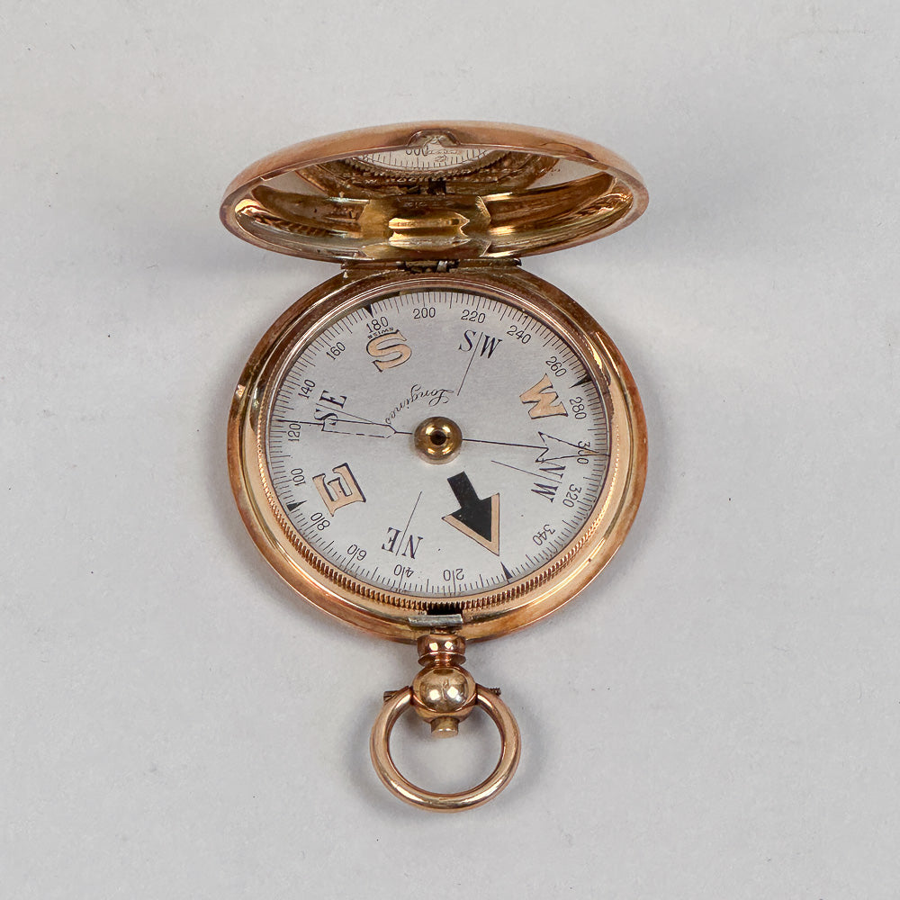 Antique 14k Gold Longines Pocket Compass – The Weather Store