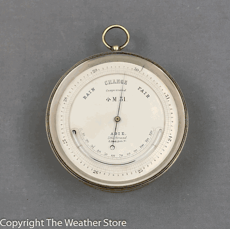 Antique 19th C. Barometer Thermometer by Adie, London. – The Weather Store