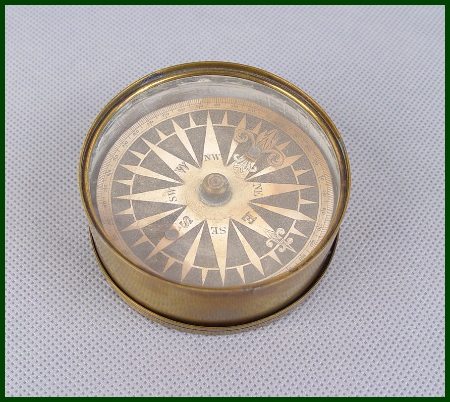 Brass Dry Card Compass – The Weather Store