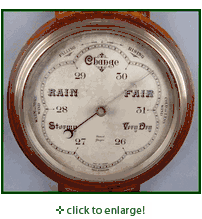 Mahogany Aneroid Barometer – The Weather Store