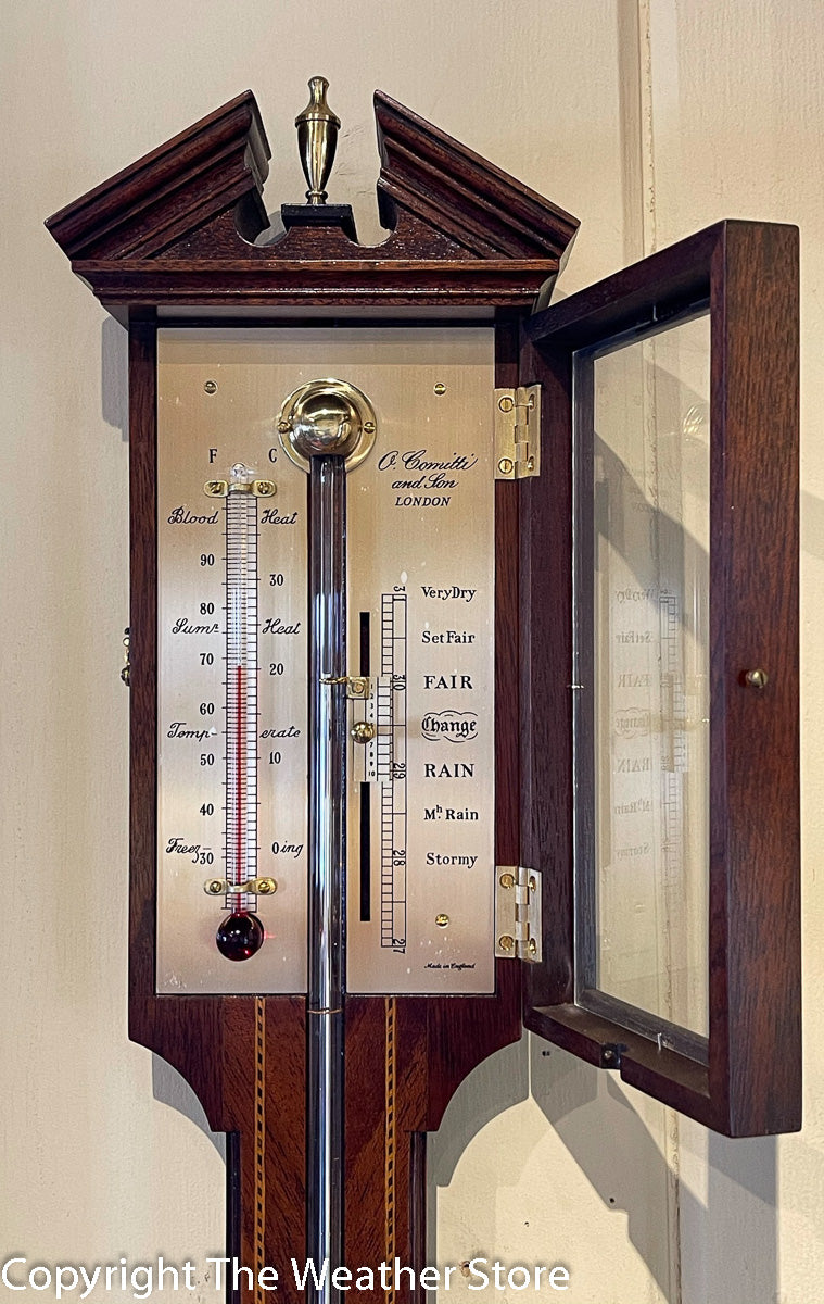 Reproduction Sheraton Style Stick Barometer by Comitti of London – The ...
